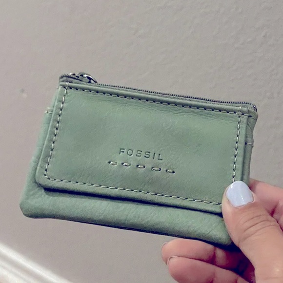 Fossil | Bags | Fossil Mini Wallet Coin Purse Green B2 | Poshmark